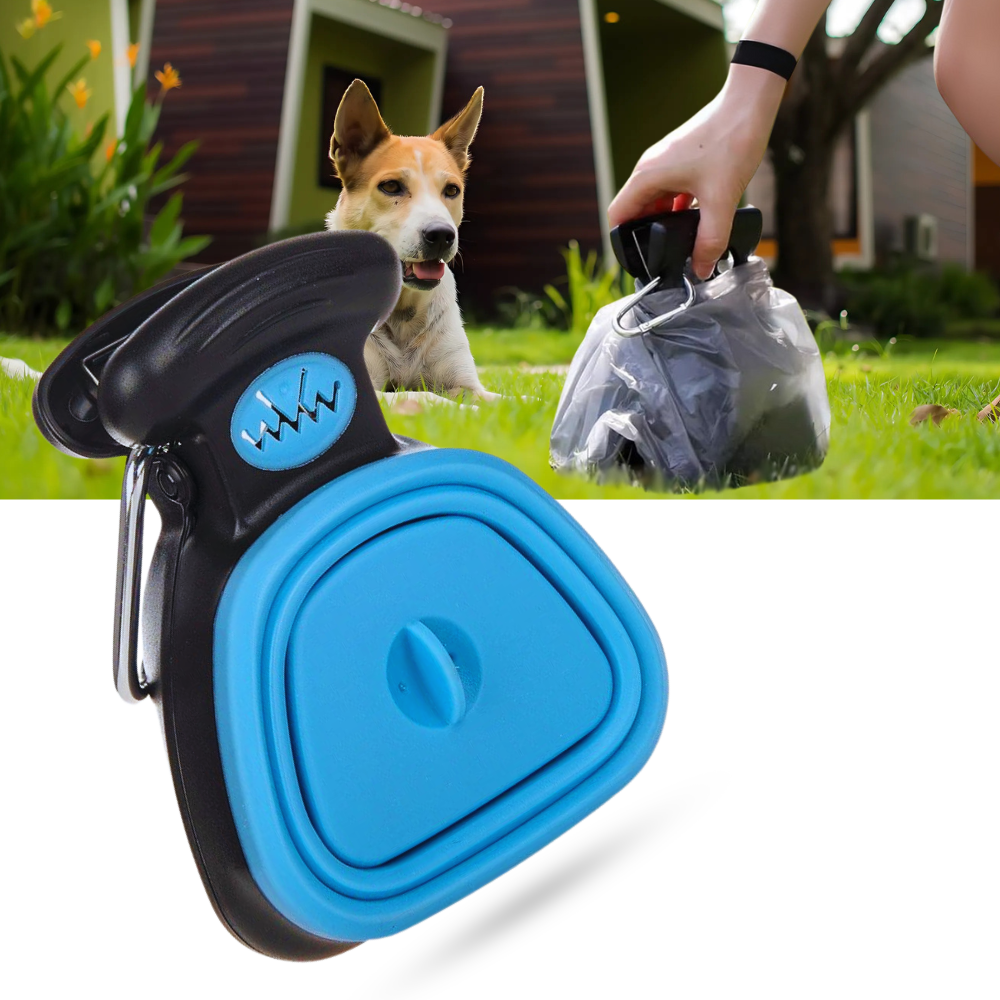 Sammenleggbar hundebæsj plukker med posedispenser │ Hundebæsjplukker