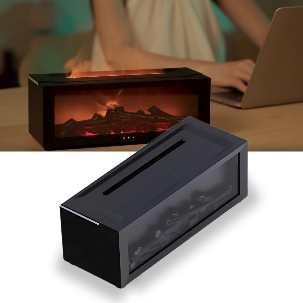 Essential Fireplace Oil Diffuser | Fireplace simulation | Fireplace ...