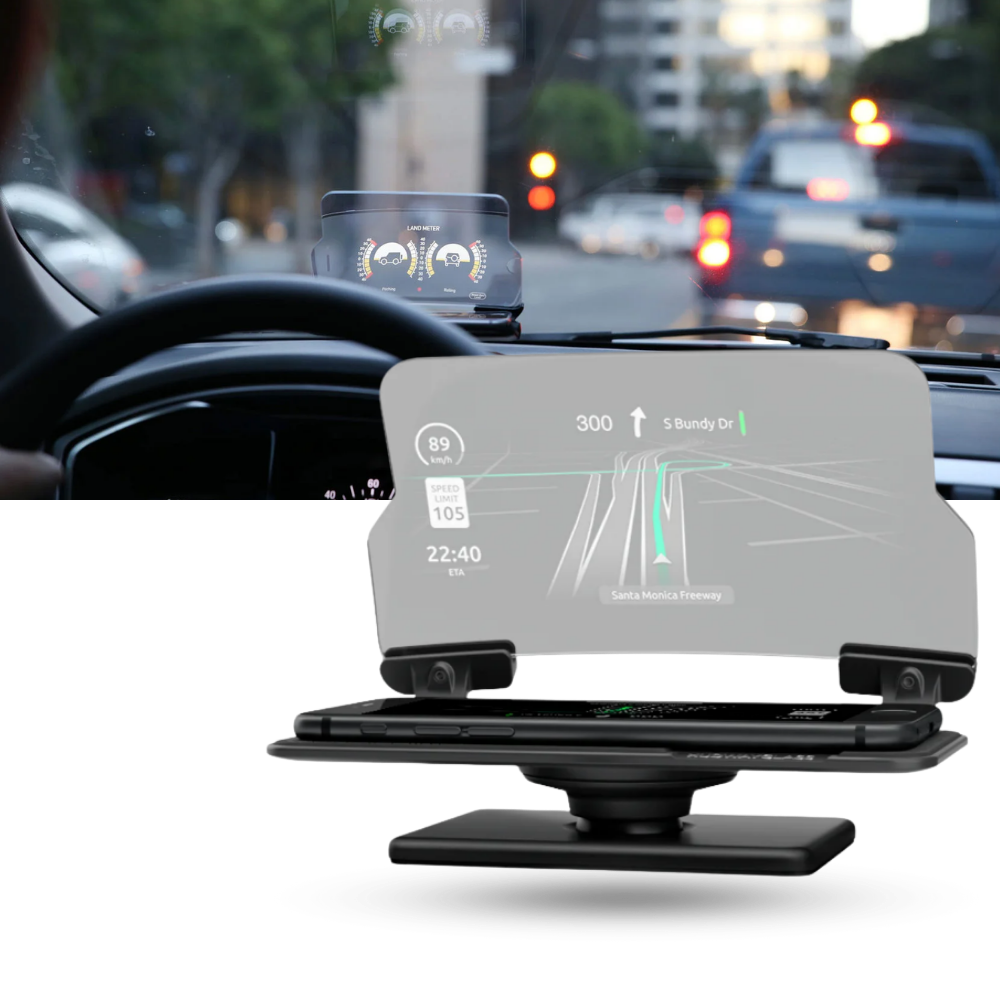 Heads-up display til bil | Bil-HUD | HUD-navigasjon