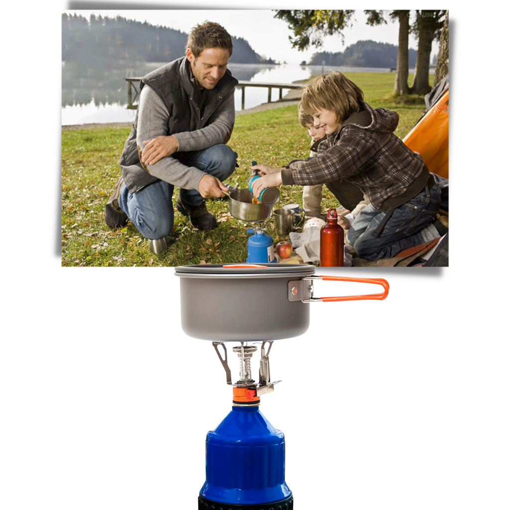 Mini camping gassbrenner - Sammenleggbar utendørs komfyrbrenner ...