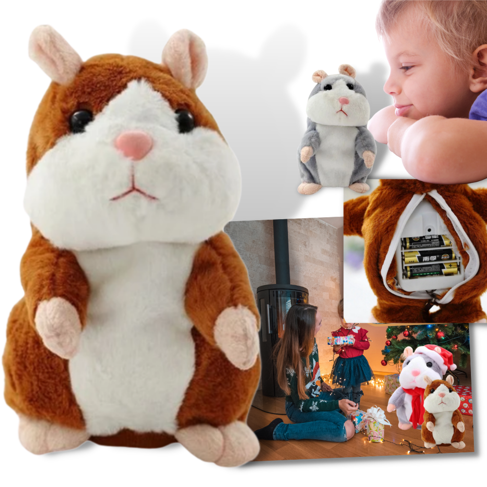 plush talking toy | plush educational toy | voice imitating hamster