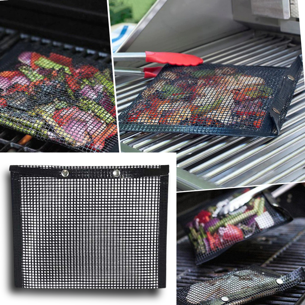 Non-sticky BBQ bag | Spill-free barbecue bag | Grill mesh bag | Grill bag